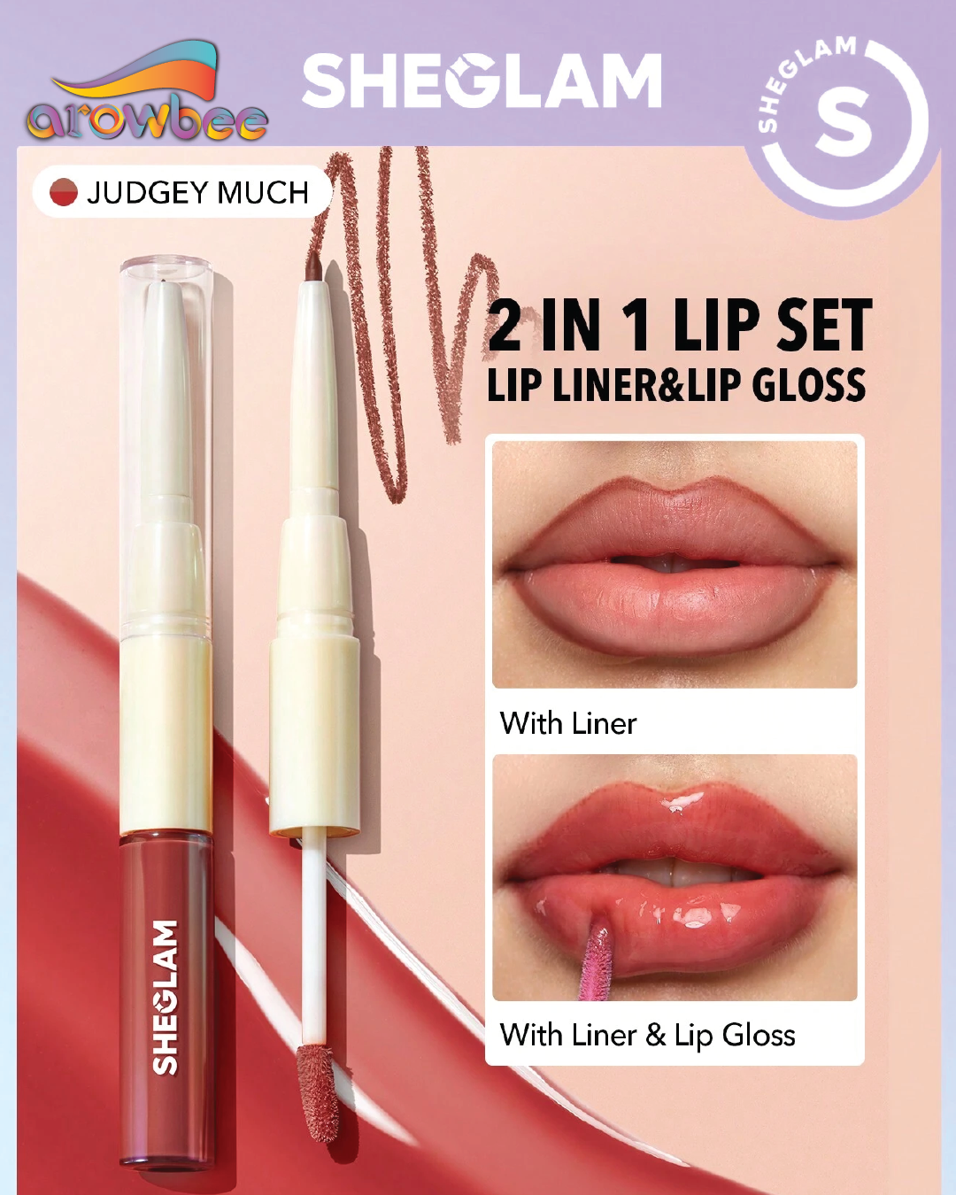 SHEGLAM Lip Rules Liner & Gloss Pen – Arowbee