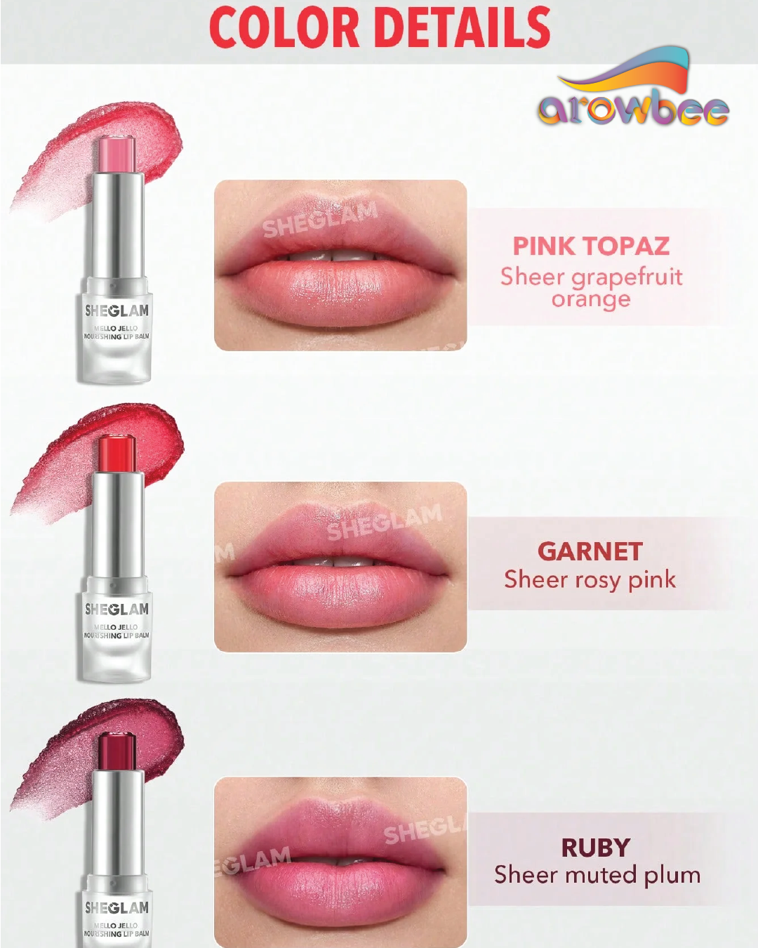 SHEGLAM Mello Jello Nourishing Lip Balm – Arowbee