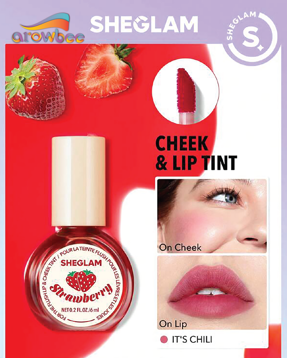 SHEGLAM For the Flush Lip & Cheek Tint – Arowbee